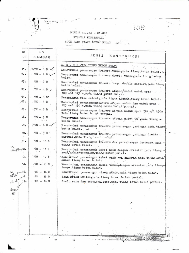 Gambar Konstruksi SUTM Jawa Barat | PDF