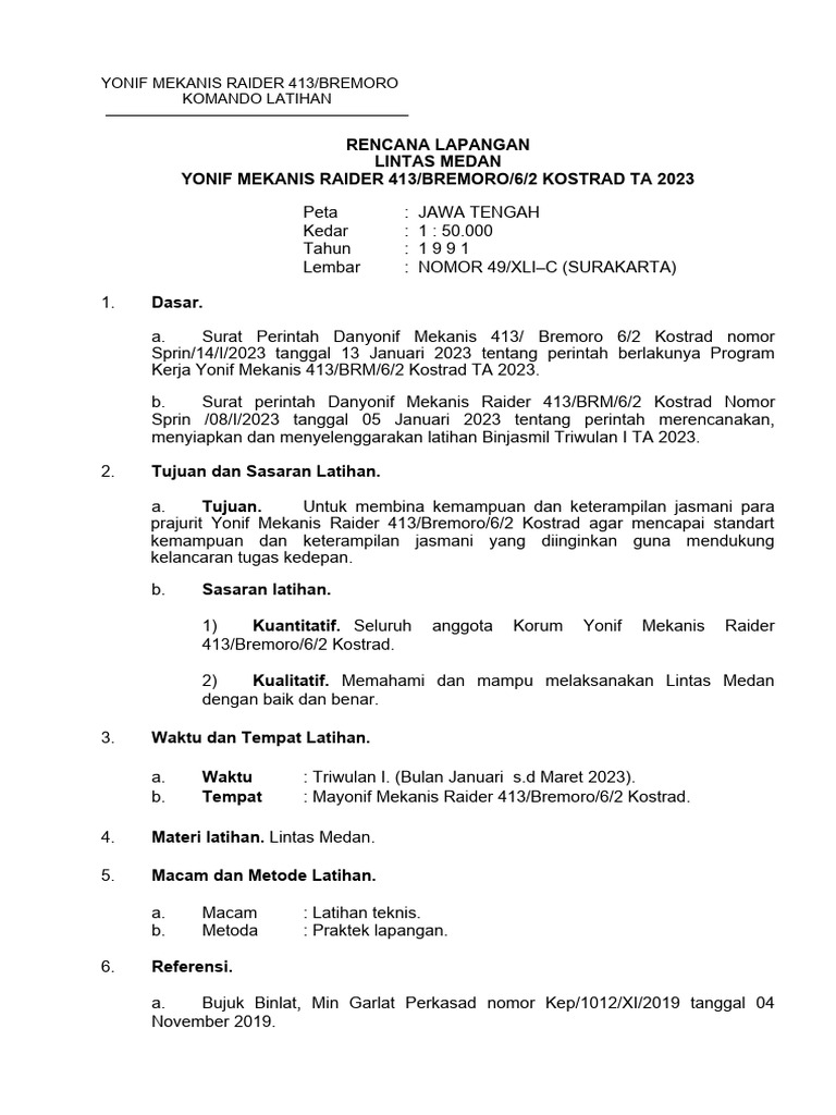 006 Renlap Lintas Medan 2023 | PDF | Teknologi & Rekayasa