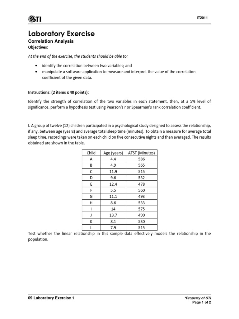 09 Laboratory Exercise 1 | PDF