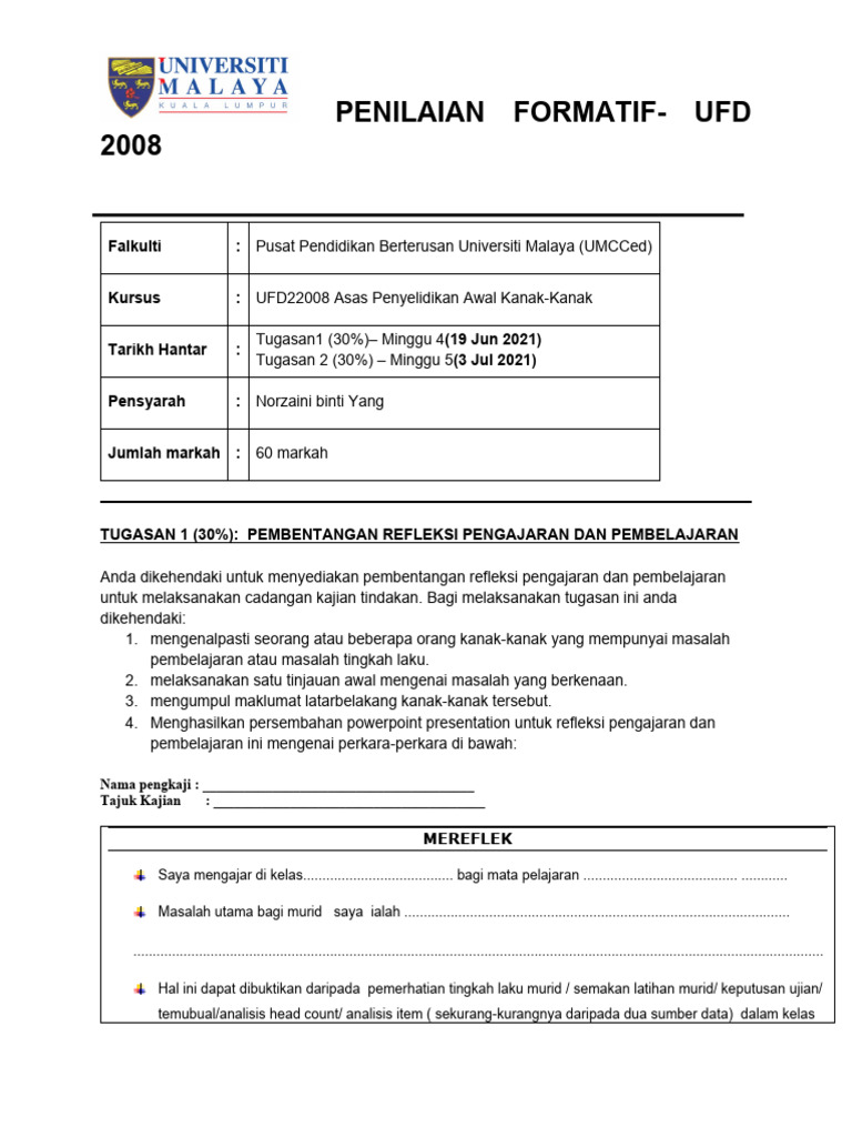 Penilaian Formatif - Penilaian Berterusan | PDF