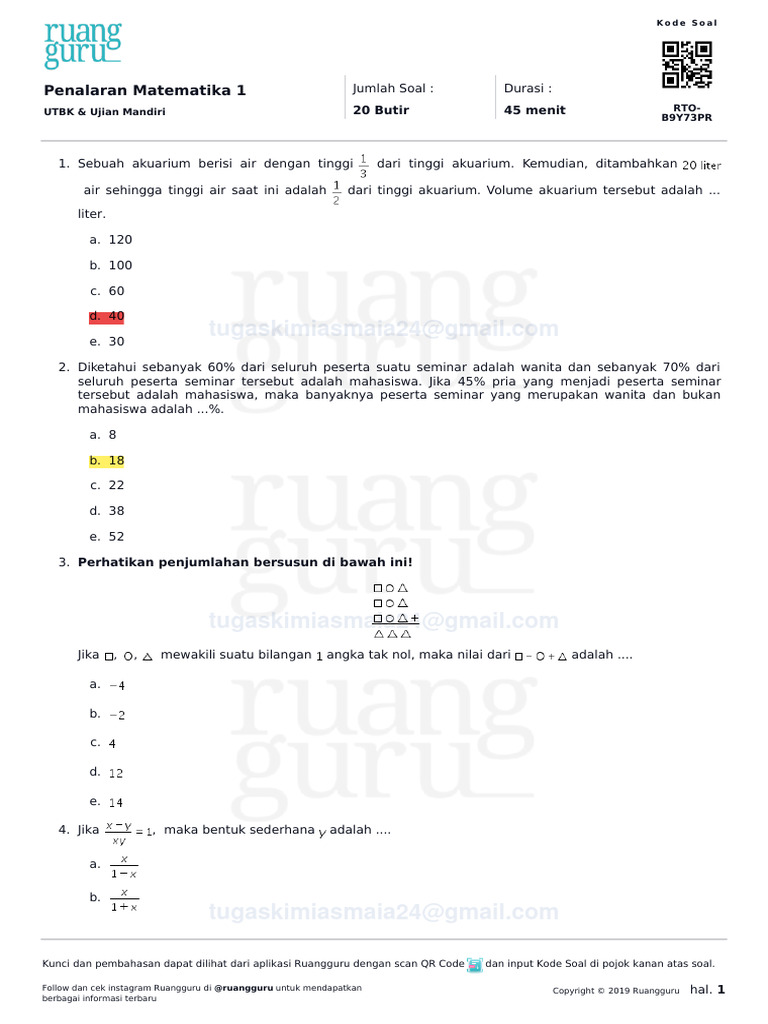 Penalaran Matematika | PDF