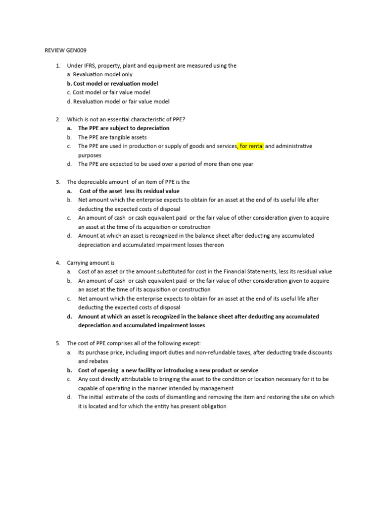 Gen 009 Ppe Part 1 and 2 | PDF