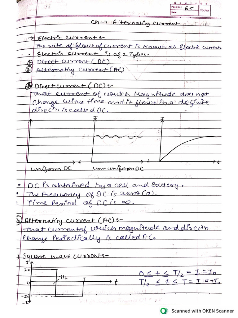 CH 7 Alternating Current | PDF