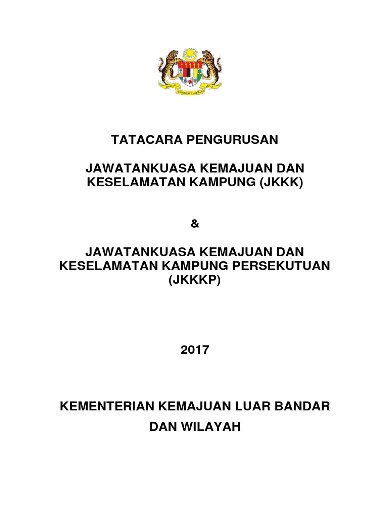 Tatacara Pengurusan Jkkk Jkkp Pdf
