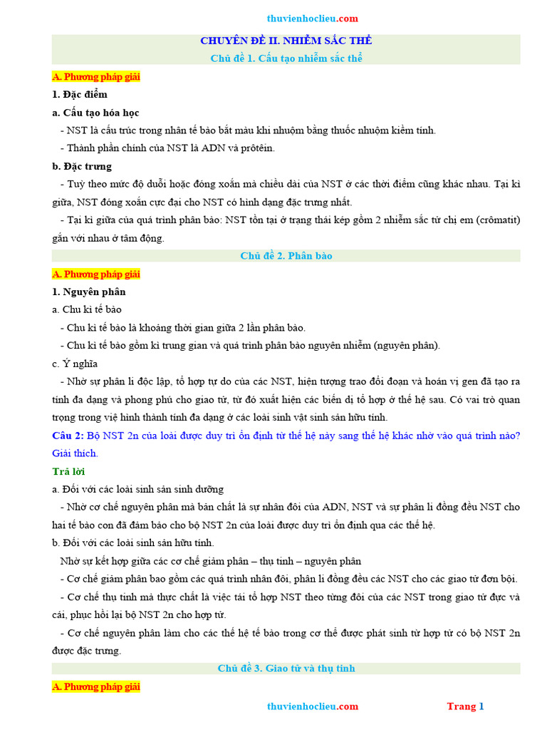 CD2 Nhiem Sac The | PDF