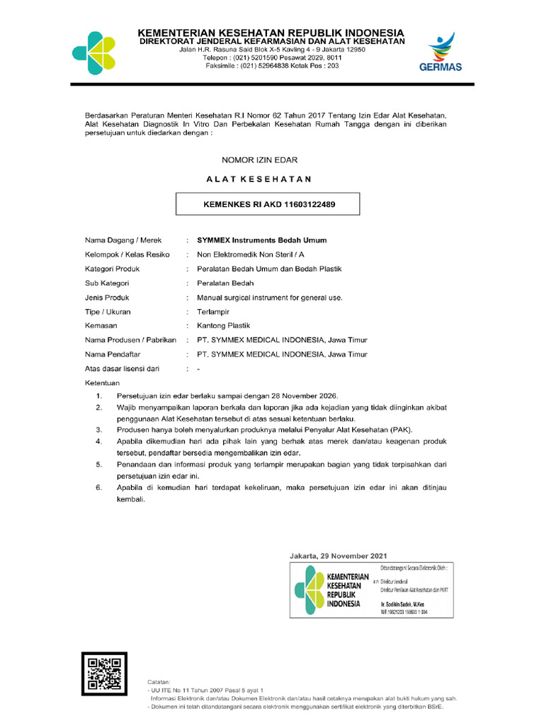 AKD SYMMEX Instruments Bedah Umum | PDF