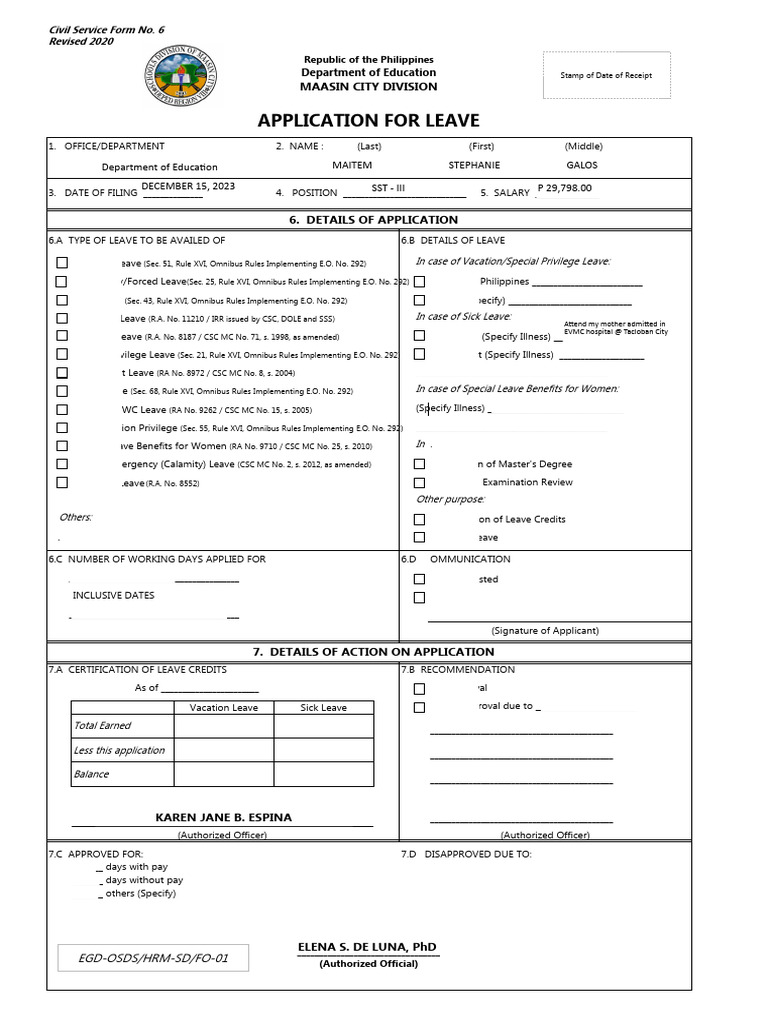 FORM6 DepEd CODED | PDF
