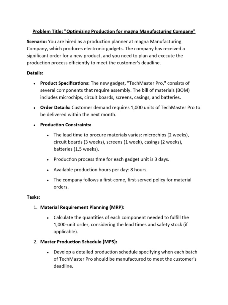 Problem Title Magna Company PPC | PDF | Technology & Engineering