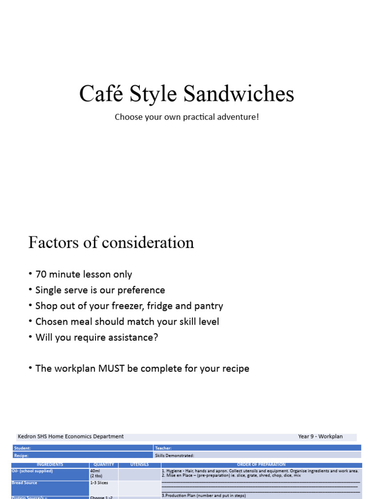 Café Style Sandwiches | Download Free PDF | Sandwich | Western Cuisine