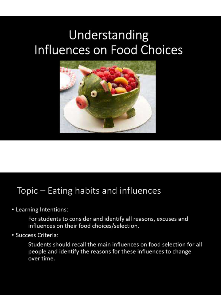 Food Influences PDF of | PDF