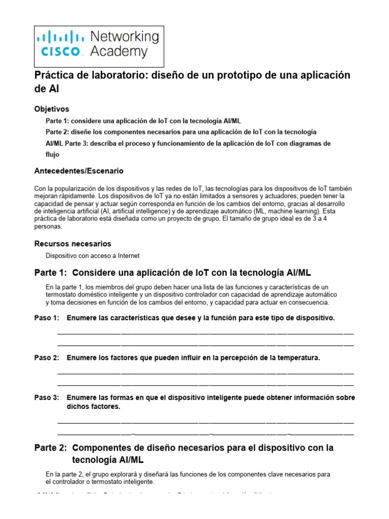 4.1.2.3 Lab - Design A Prototype of An AI Application | PDF | Internet de las Cosas ...
