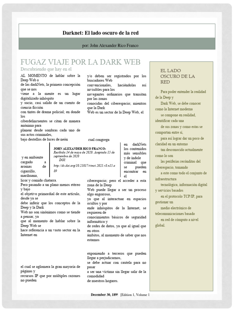 Explorando la Deep y Dark Web | PDF