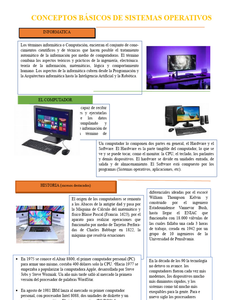 Conceptos Basicos de Sistemas Operativos | PDF | Informática | Hardware de la computadora