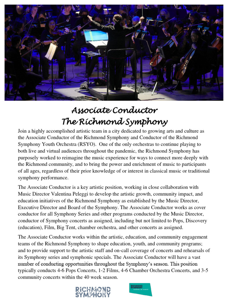 Associate Conductor Job Posting | Download Free PDF | Orchestras ...