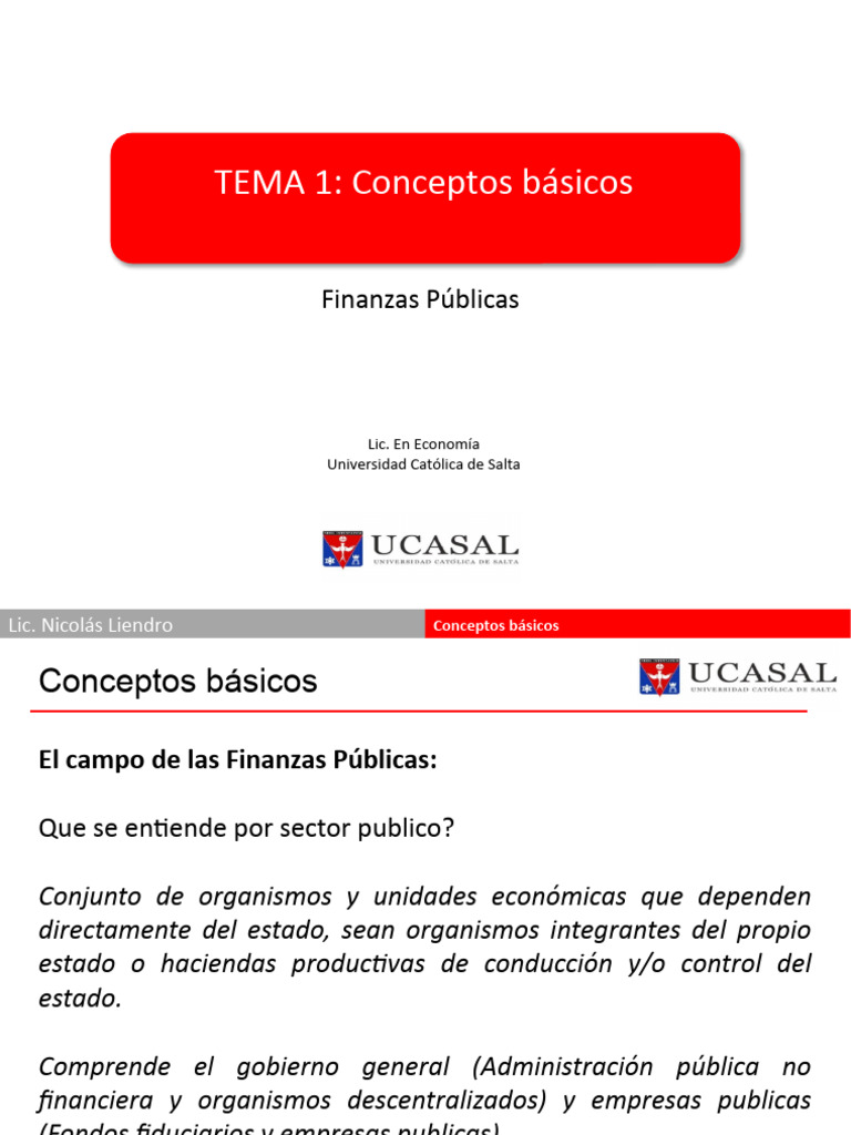 Unidad 1. Conceptos Basicos | PDF | Mercado (economía) | Estado (política)