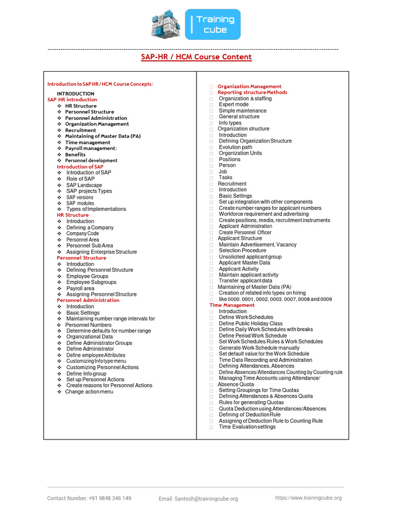 Sap HR-HCM PDF | PDF