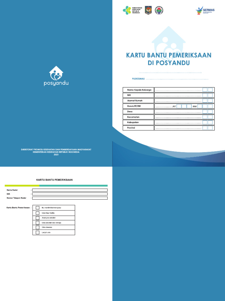 Map Kartu Bantu Pemeriksaan Di Posyandu | PDF