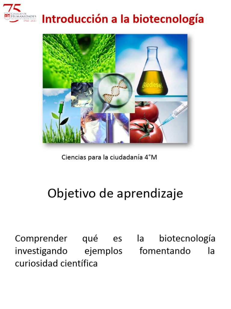 Biotecnología LMLMLM | PDF | Ciencia y matemáticas | Tecnología