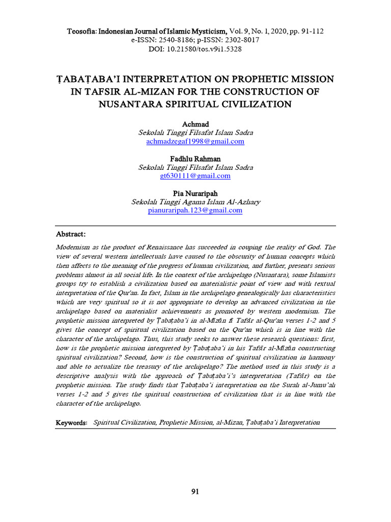 Abaaba I Interpretation On Prophetic M | PDF