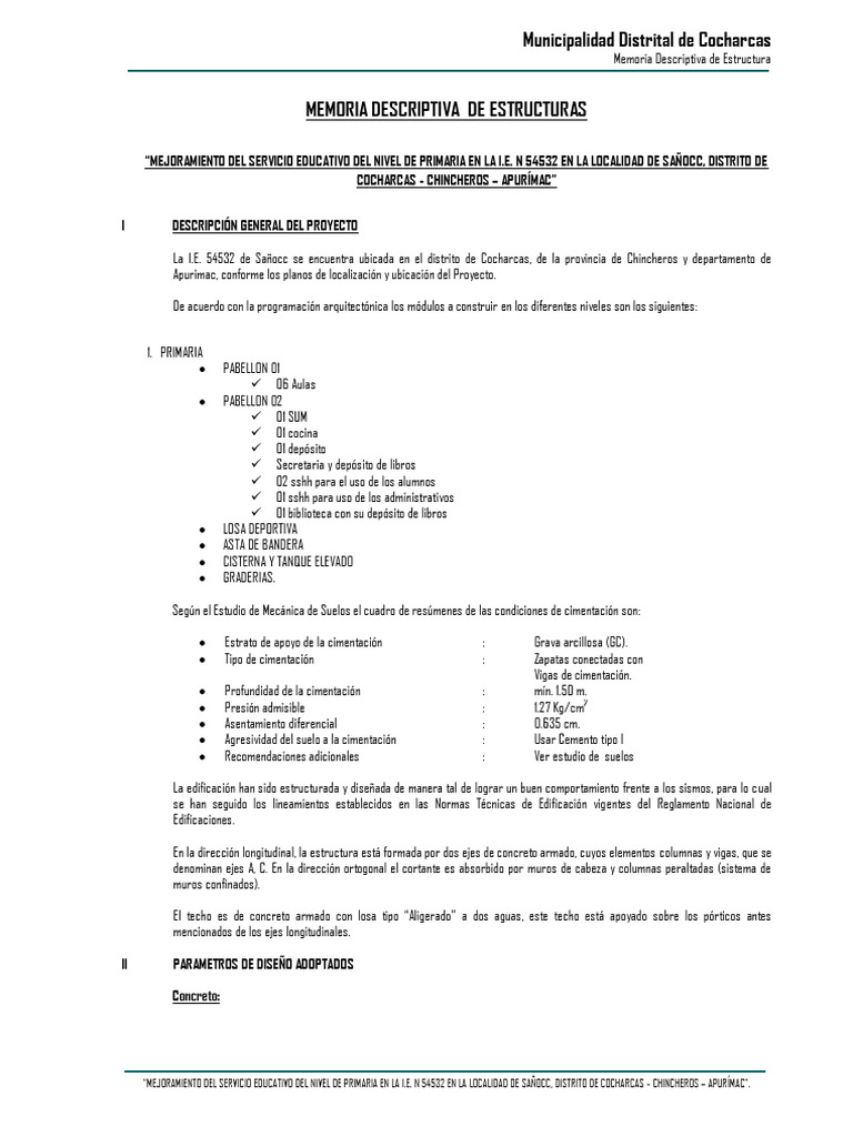 MD - Estructuras | PDF | Fundación (Ingeniería) | Hormigón