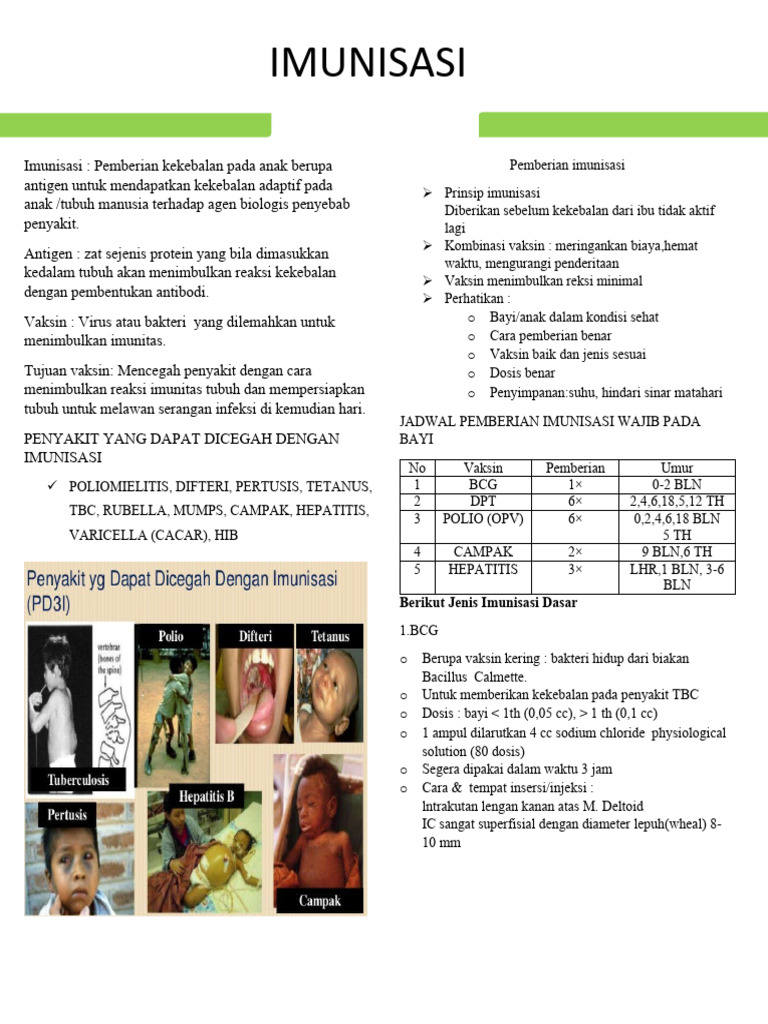 Imunisasi Anak | PDF