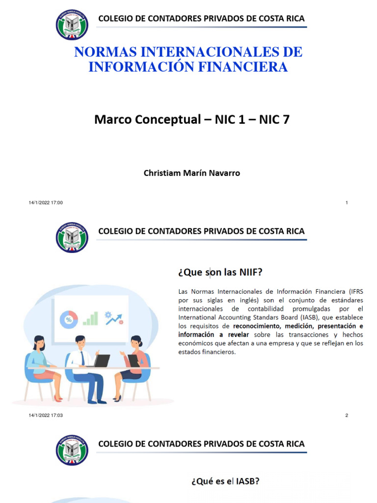 M1.S1. PRESENTACION Semana 1 Modulo 1 NIIF 2023 | PDF