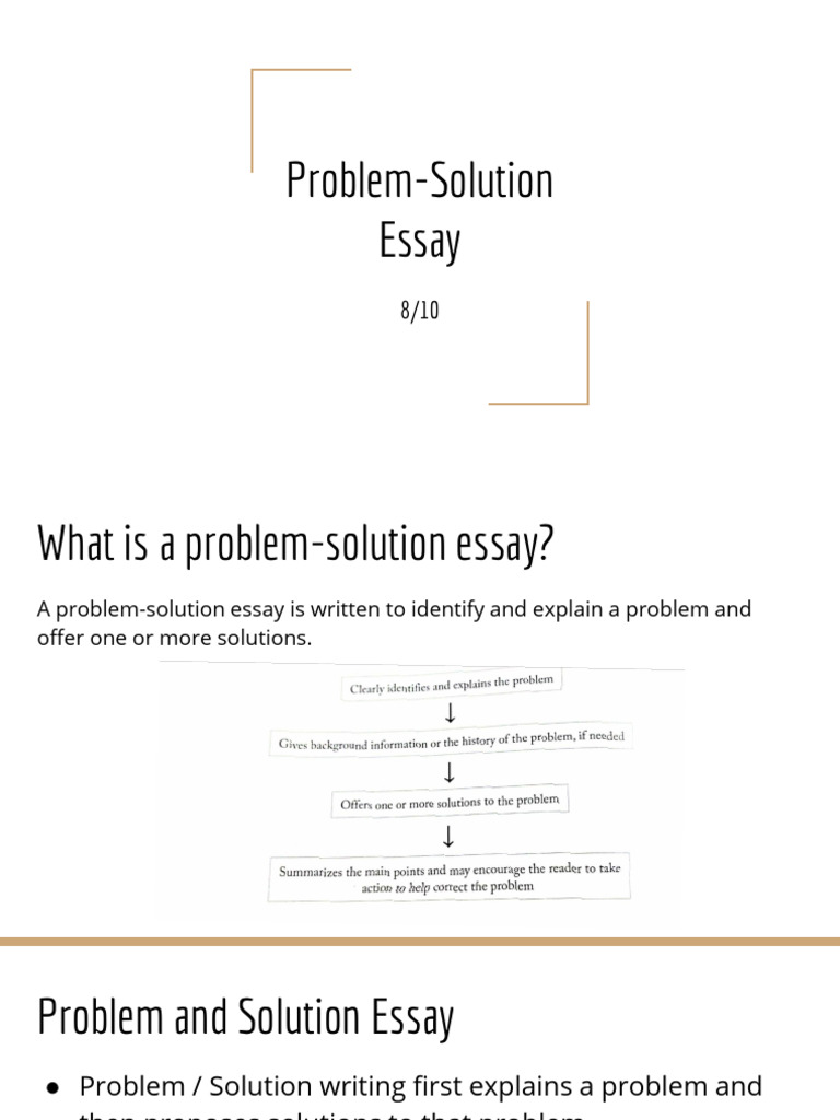 Problem-Solution Essay | PDF