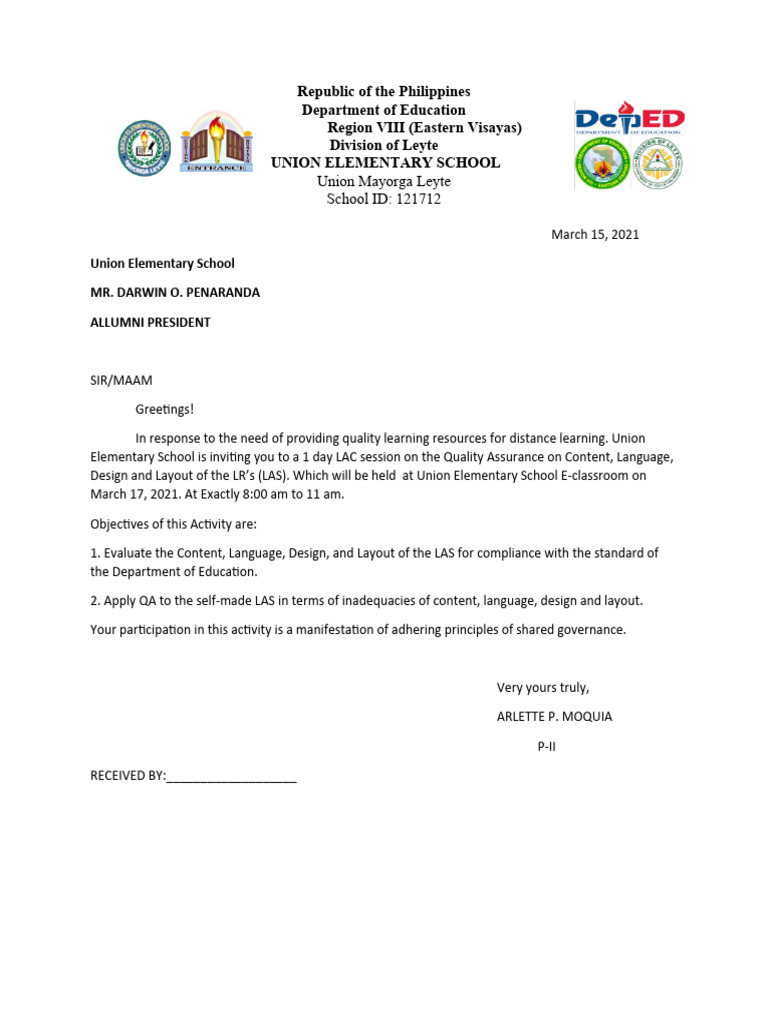 Communication Letter Stakeholders | PDF