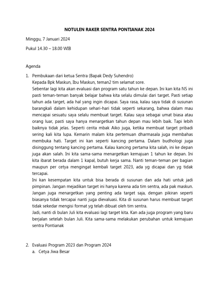 Notulen Raker 2024 | PDF