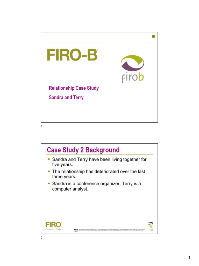 FIRO Case Study | PDF