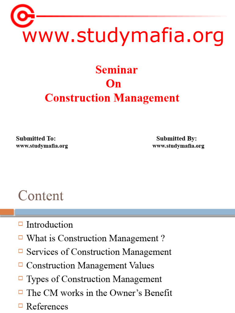 Construction Management | PDF | Construction Management | Economies
