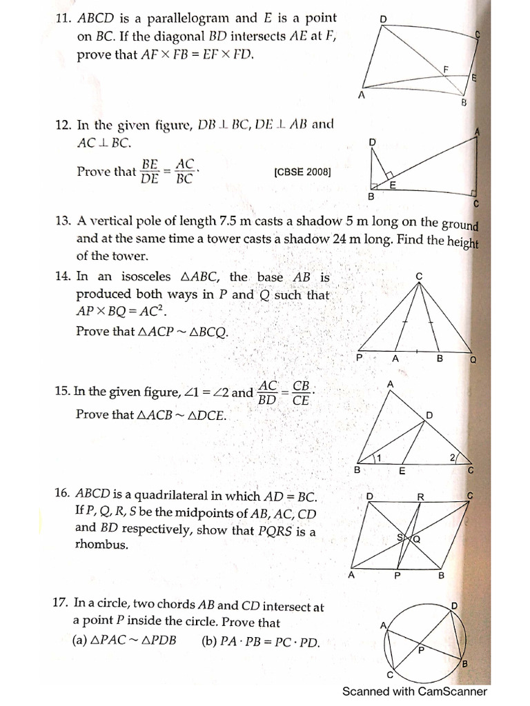 Math - Triangles Worksheet | PDF