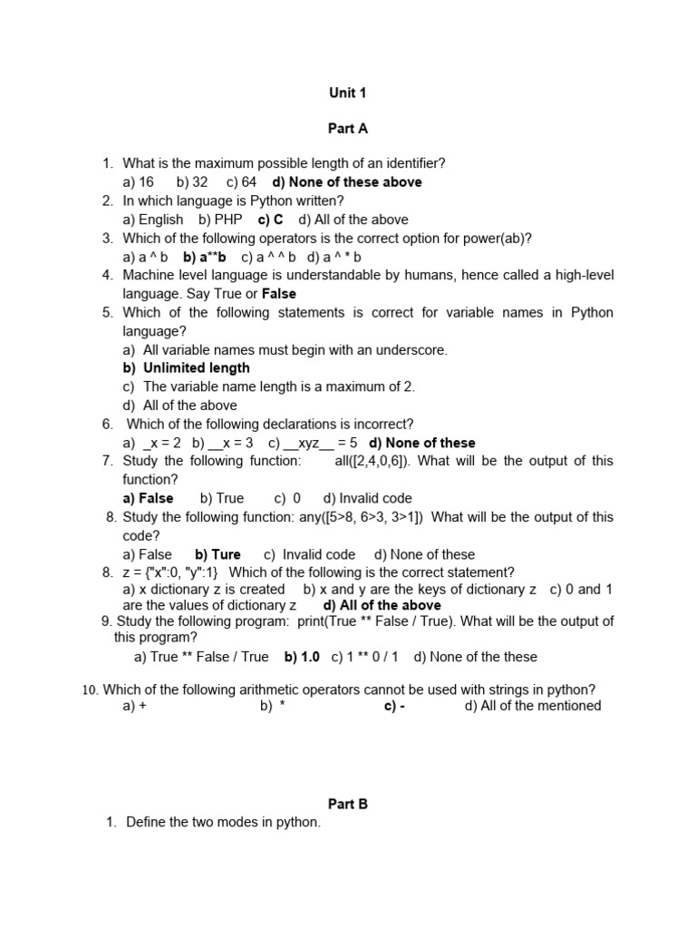 Unit 1 QB - Kanagapriya | PDF | Python (Programming Language) | Data Type Unit 1 QB - Kanagapriya | PDF | Python (Programming Language) | Data Type