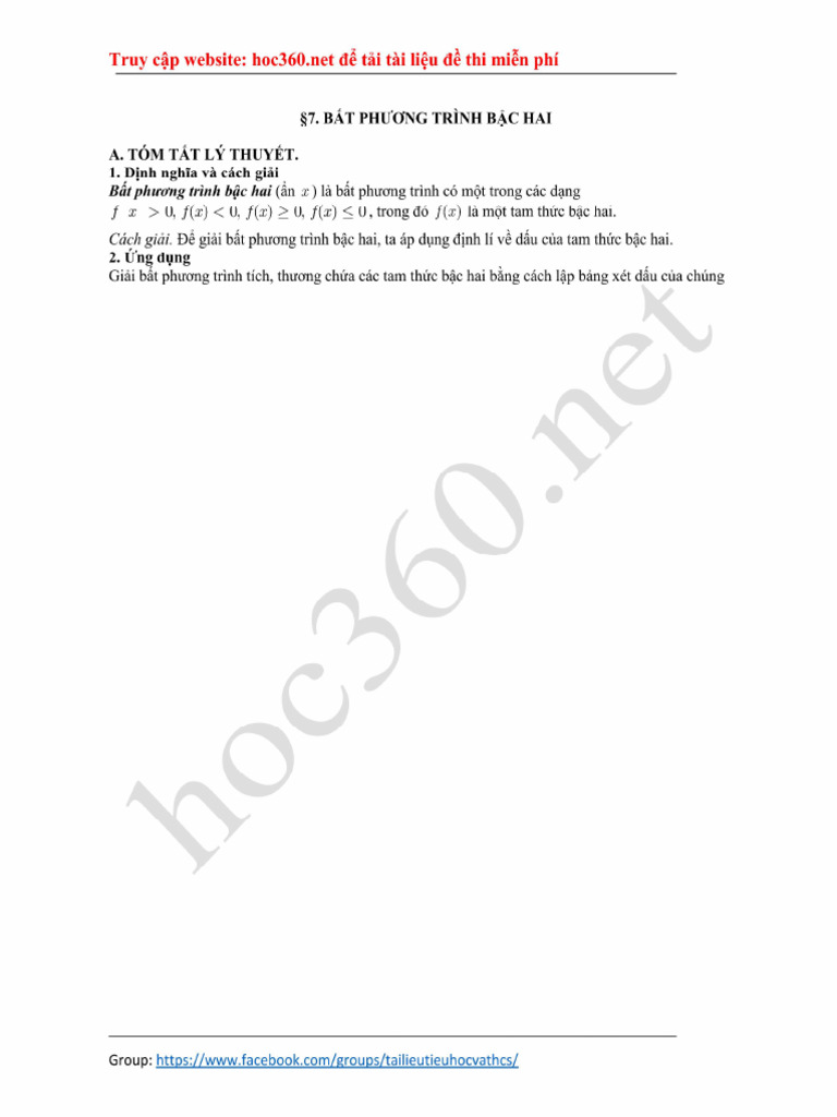 He Phuong Trinh Bac 2 | PDF