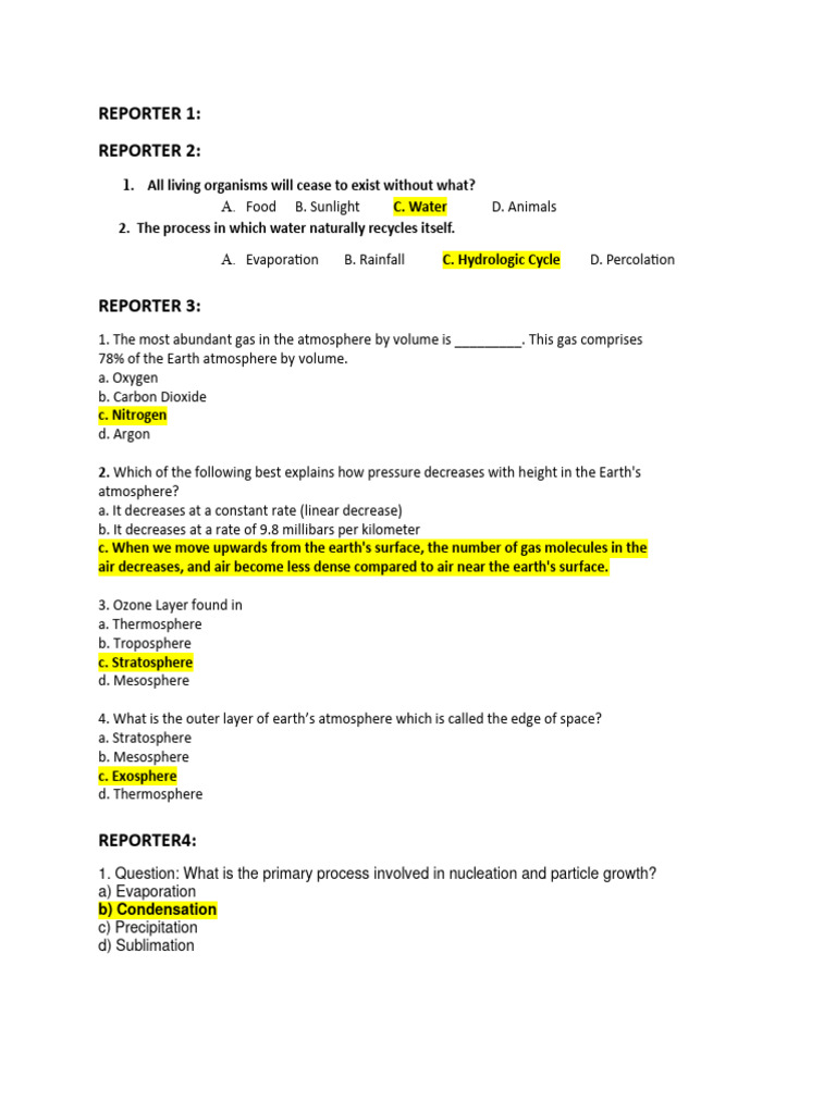 Hydrology 1st EXAM Compile. | PDF | Teaching Methods & Materials ...