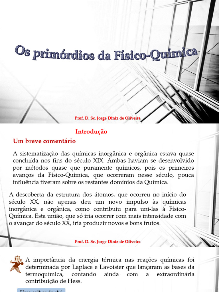 Os Prim Rdios Da F Sico-Qu Mica | PDF