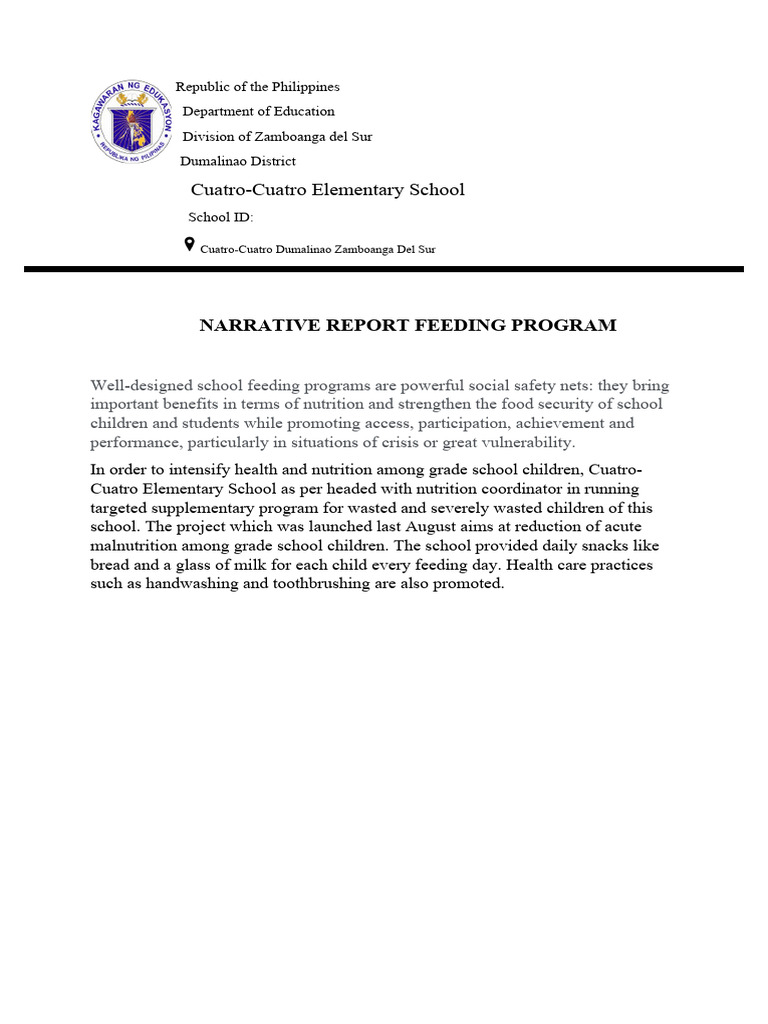 Feeding Program | PDF