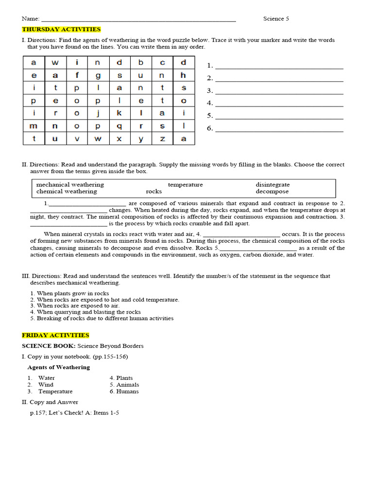Activity Sheet-May 4-5 | PDF