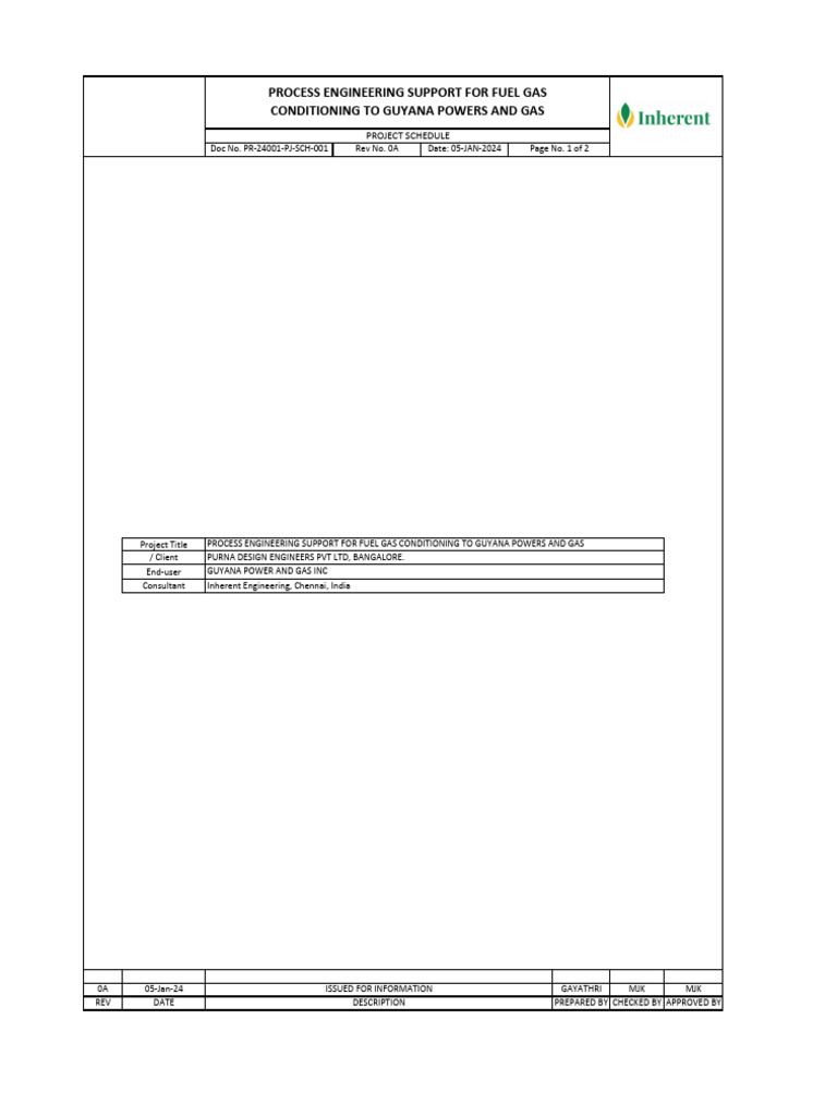 PR-24001-PJ-SCH-001 Rev 0a | PDF