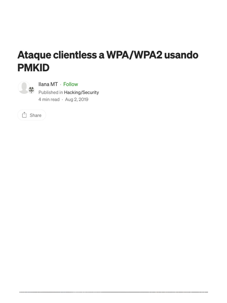 Atake PMKID | PDF Atake PMKID | PDF