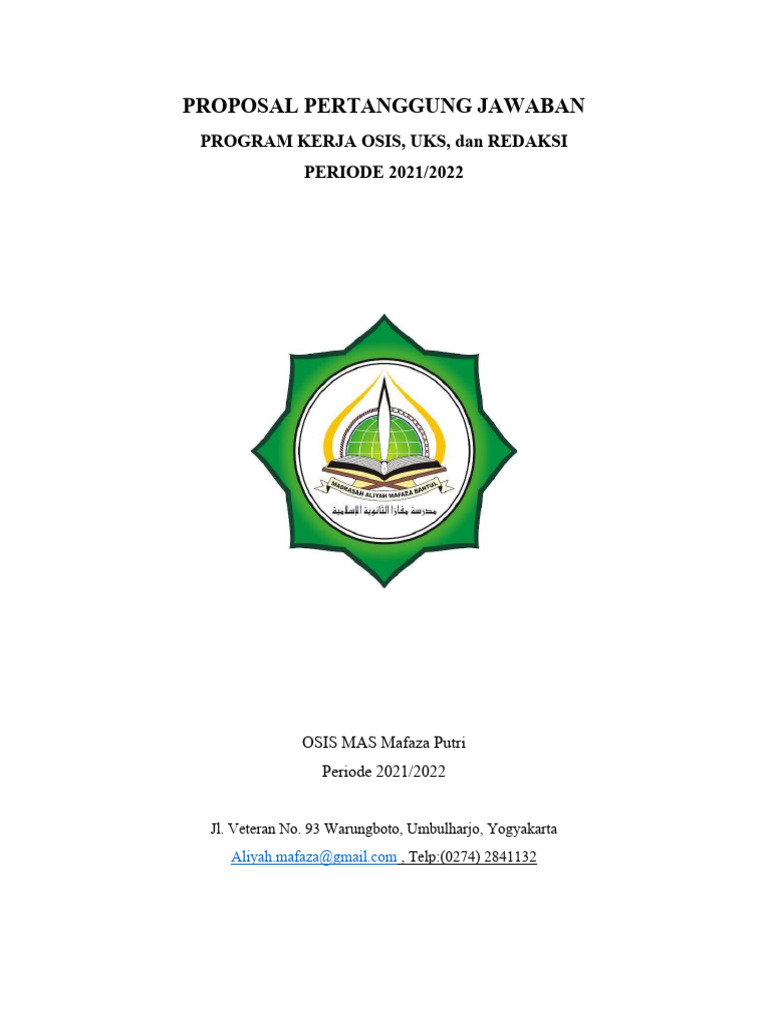 Proposal LPJ 2021 - 2022 | PDF