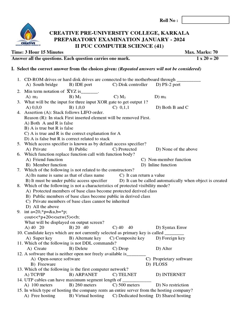 Computer Science 2023-2024 | PDF