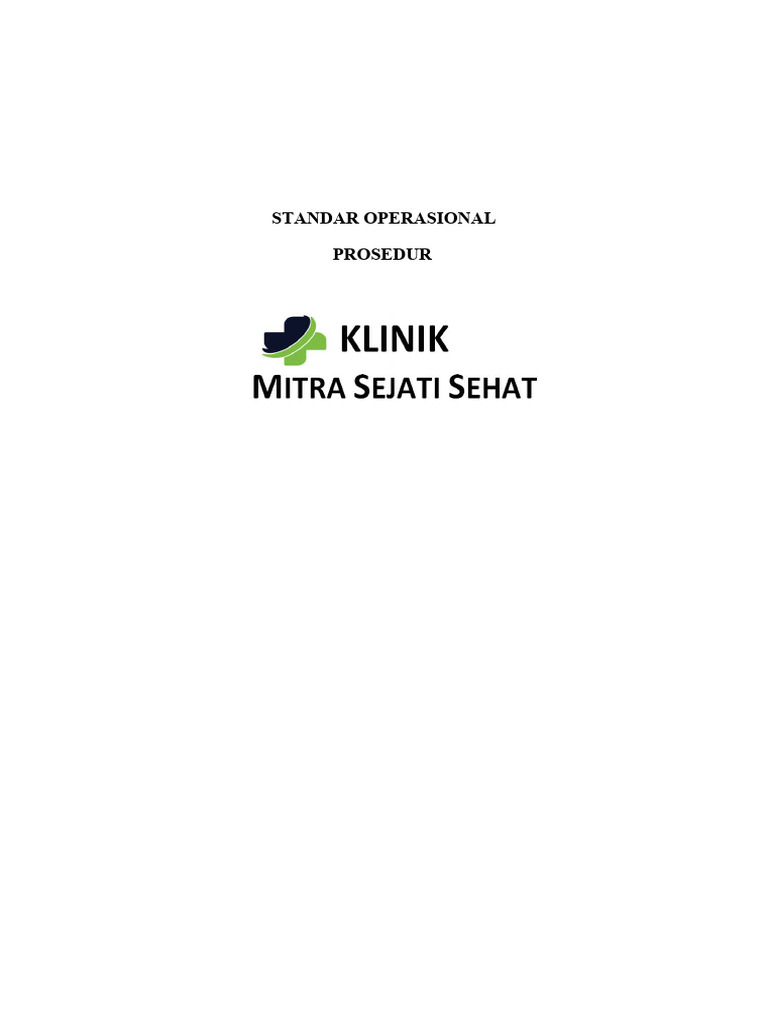Sop Klinik Mitra Sejati Sehat | PDF
