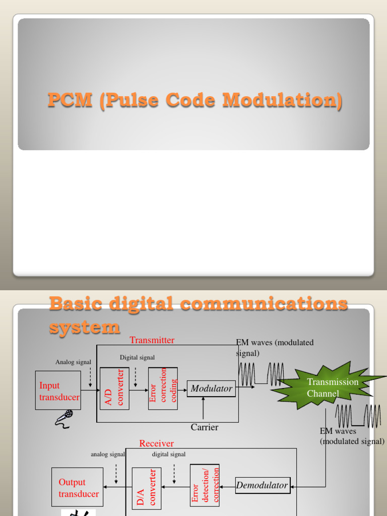 PCM (Pulse Code Modulation) | PDF