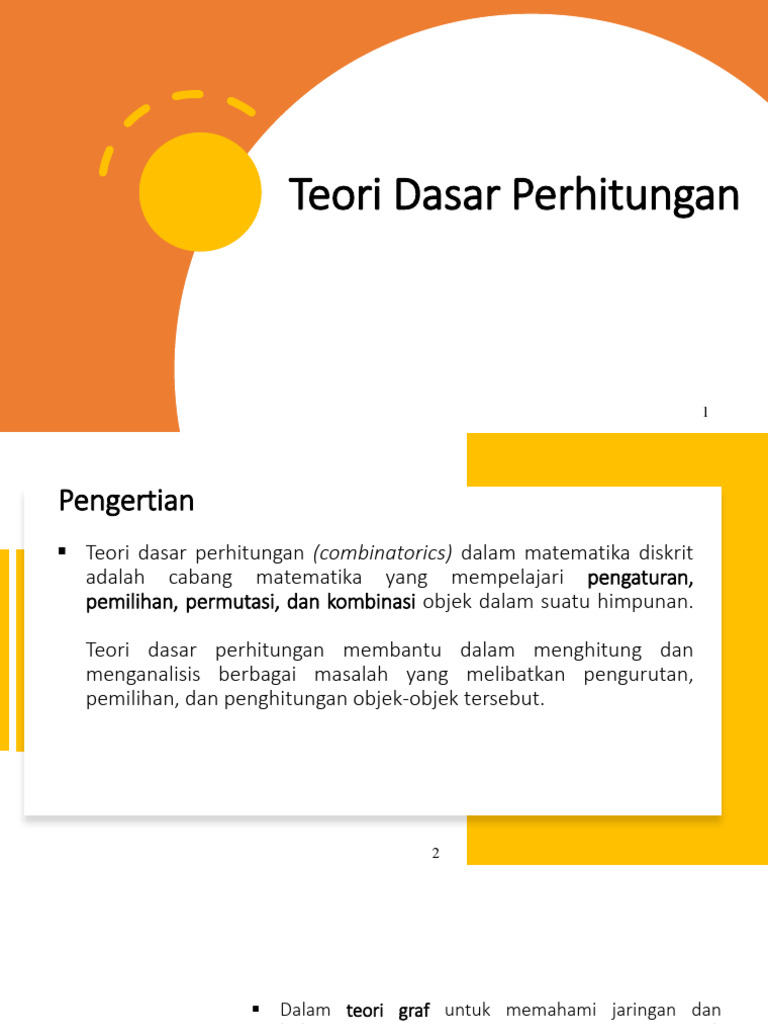 Pertemuan 5 Teori Dasar Perhitungan | PDF | Metode & Bahan Ajar