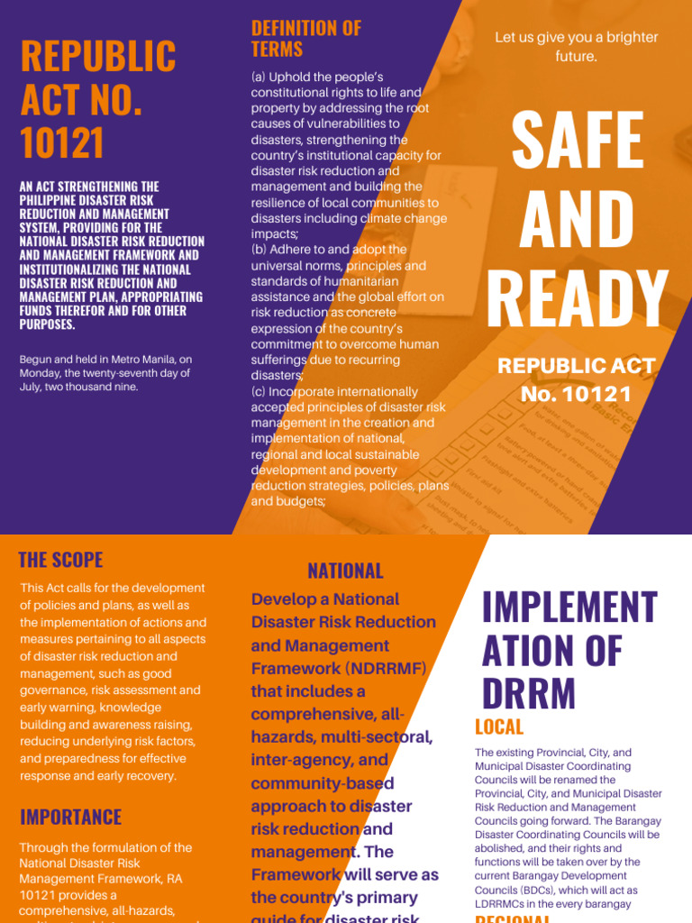 Purple Orange College Trifold Brochure | PDF | Disaster Risk Reduction | Natural Environment