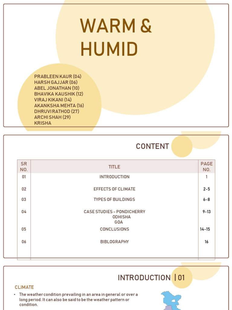Warm and Humid Final | PDF | Humidity | Roof