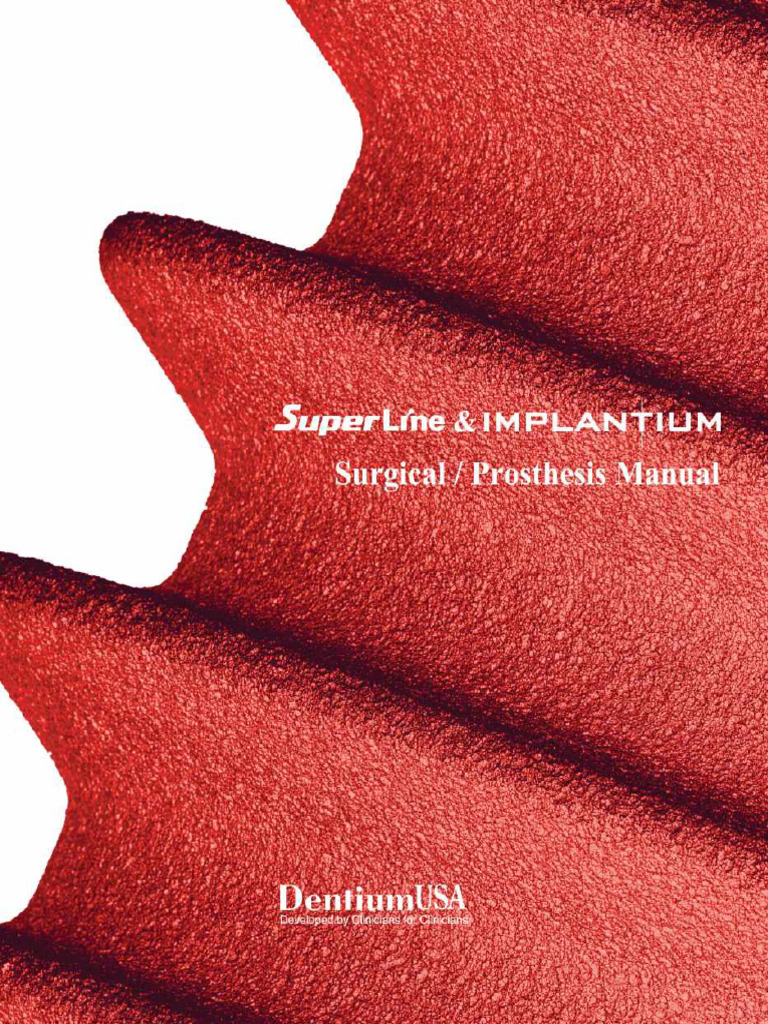 SuperLine Implantium Surgical Prosthetic Manual | PDF