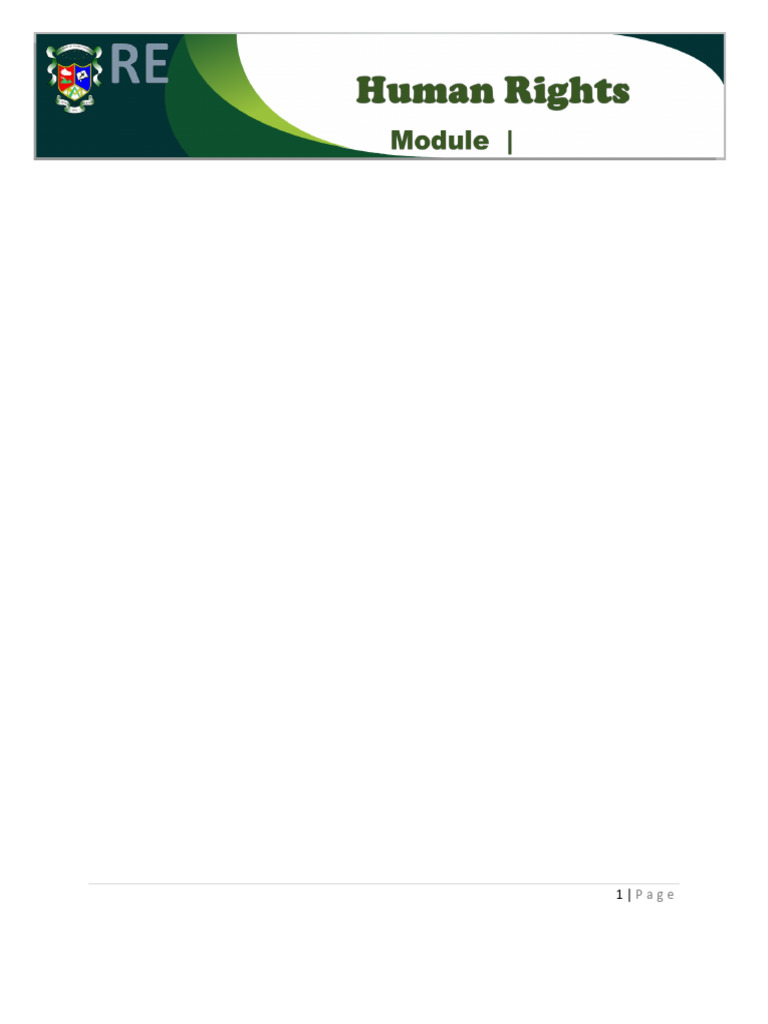 Lesson 6 Peace Integration Human Rights | PDF | Human Rights | Women's ...