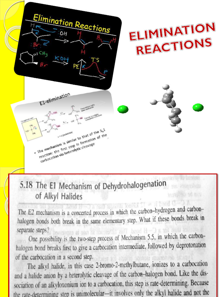 Elimination Reaction | PDF